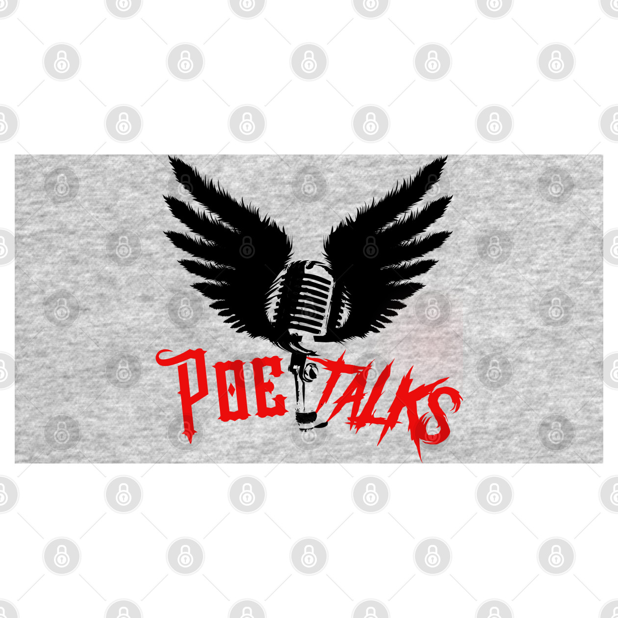 Poe Talks Raven Wings Logo - Podcasting - T-Shirt | TeePublic