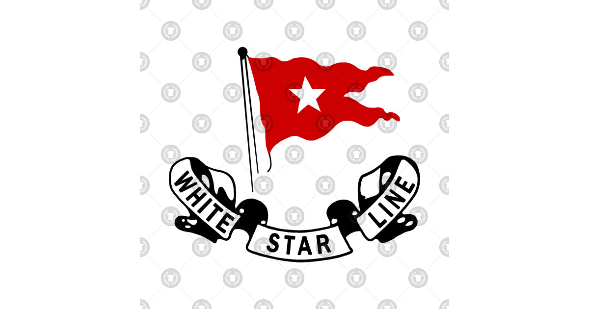Titanic White Star Line - White Star Line - Sticker | TeePublic