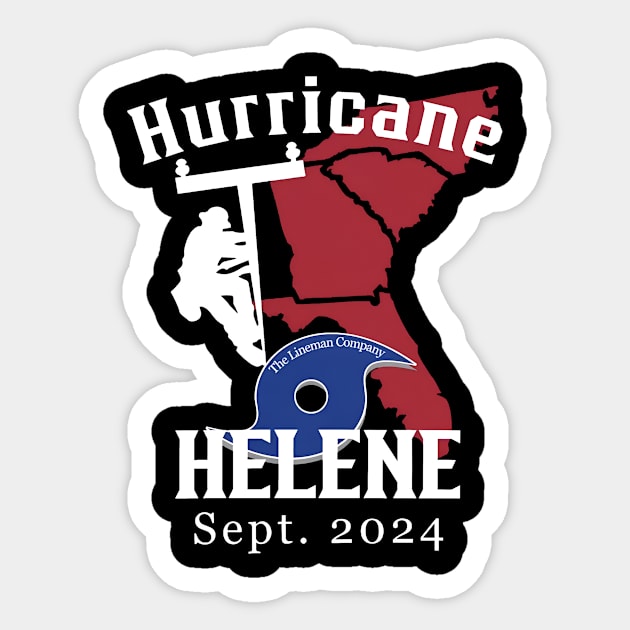 Hurricane Helene 2024 - Hurricane Helene 2024 - Sticker | TeePublic