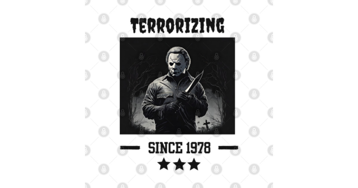 Mixhael myers terrorizing since 1978 retro halloween design - Michael ...