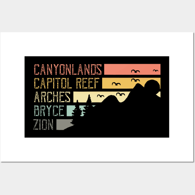 Vintage Moab Souvenir Big 5 Utah Mighty Five National Park ...