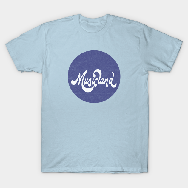 Retro 70s Style Musicland Record Store Logo - Musicland - T-Shirt ...