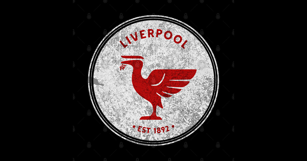 Liverpool Liverbird BIG Vintage Retro RED - Liverpool - Sticker | TeePublic
