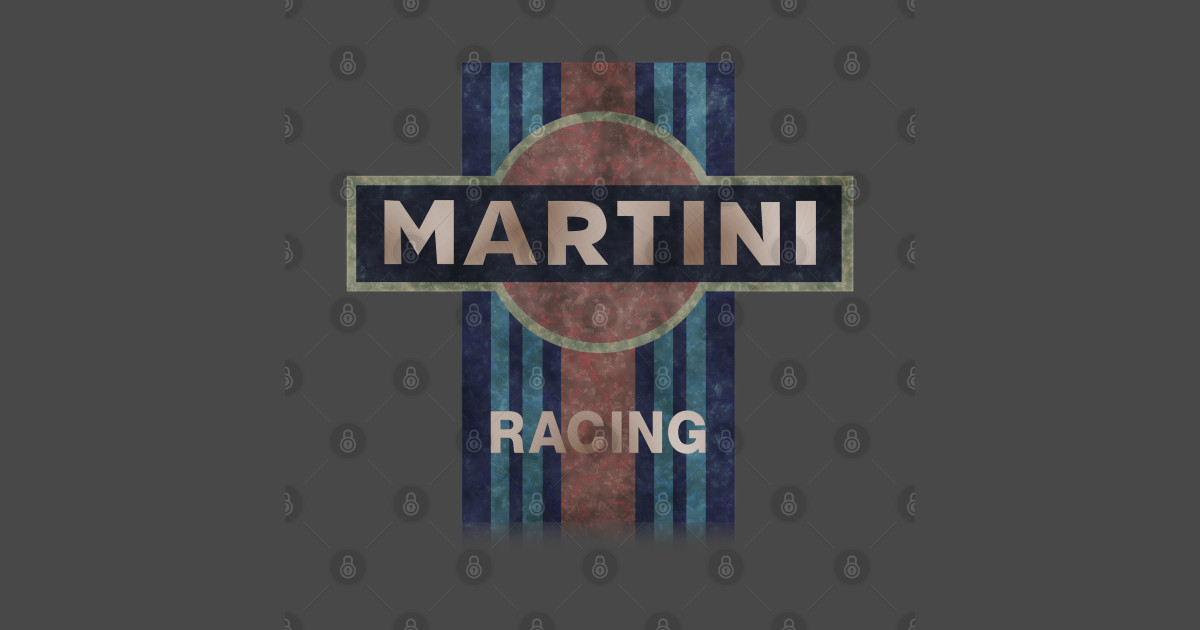 Distressed Martini Racing Design - Martini Racing Team Retro Vintage ...