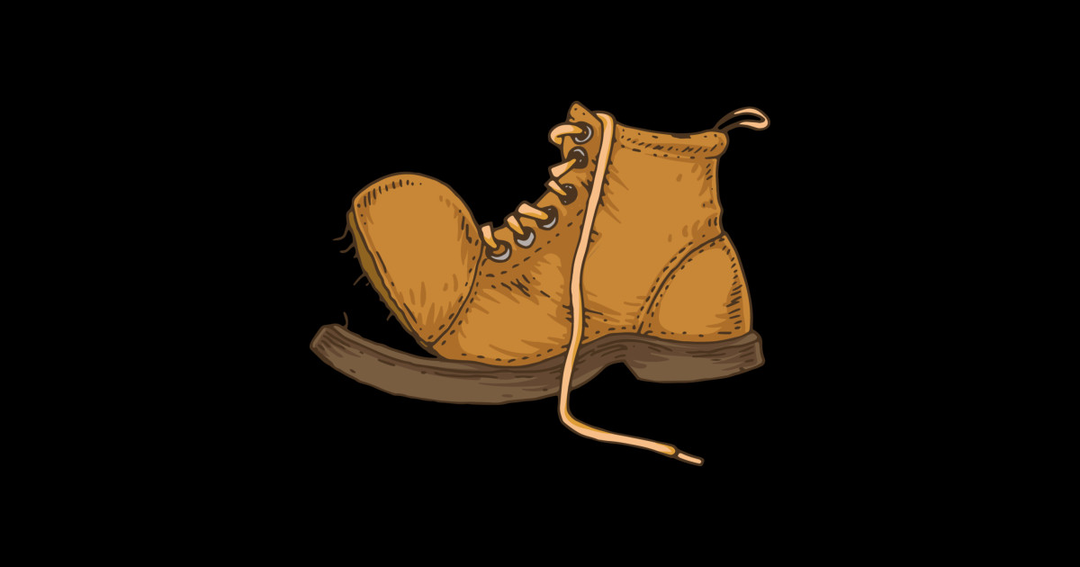 Caught boot Isolated Element - Fishing - Caught - Sticker | TeePublic