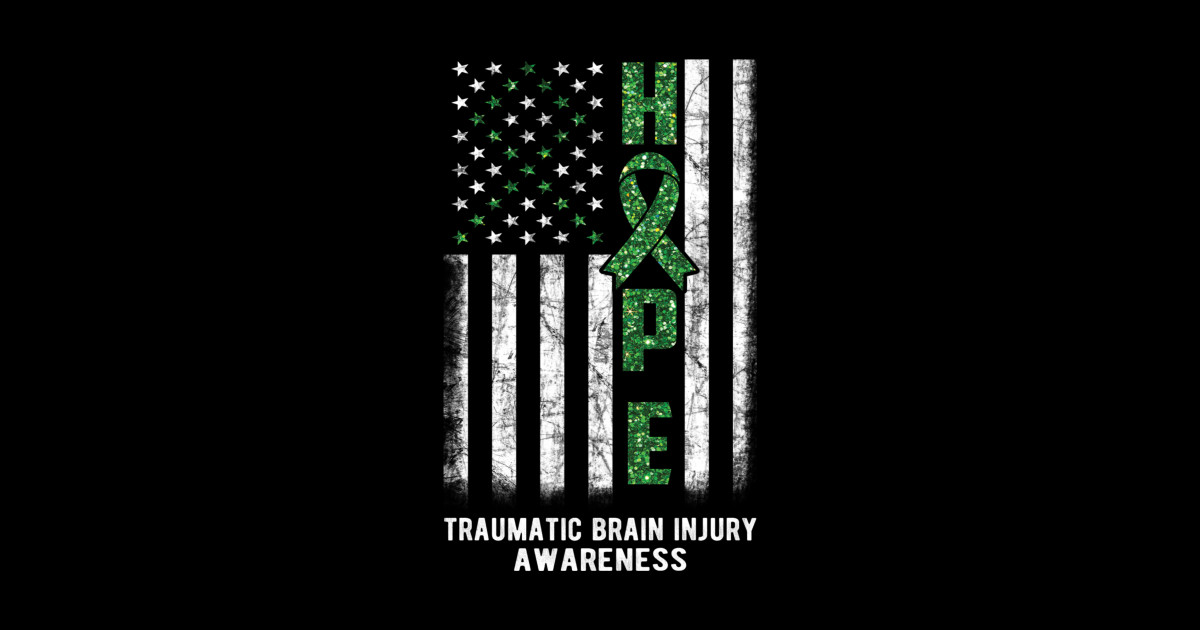 Traumatic Brain Injury Awareness Quote TBI USA American Flag ...