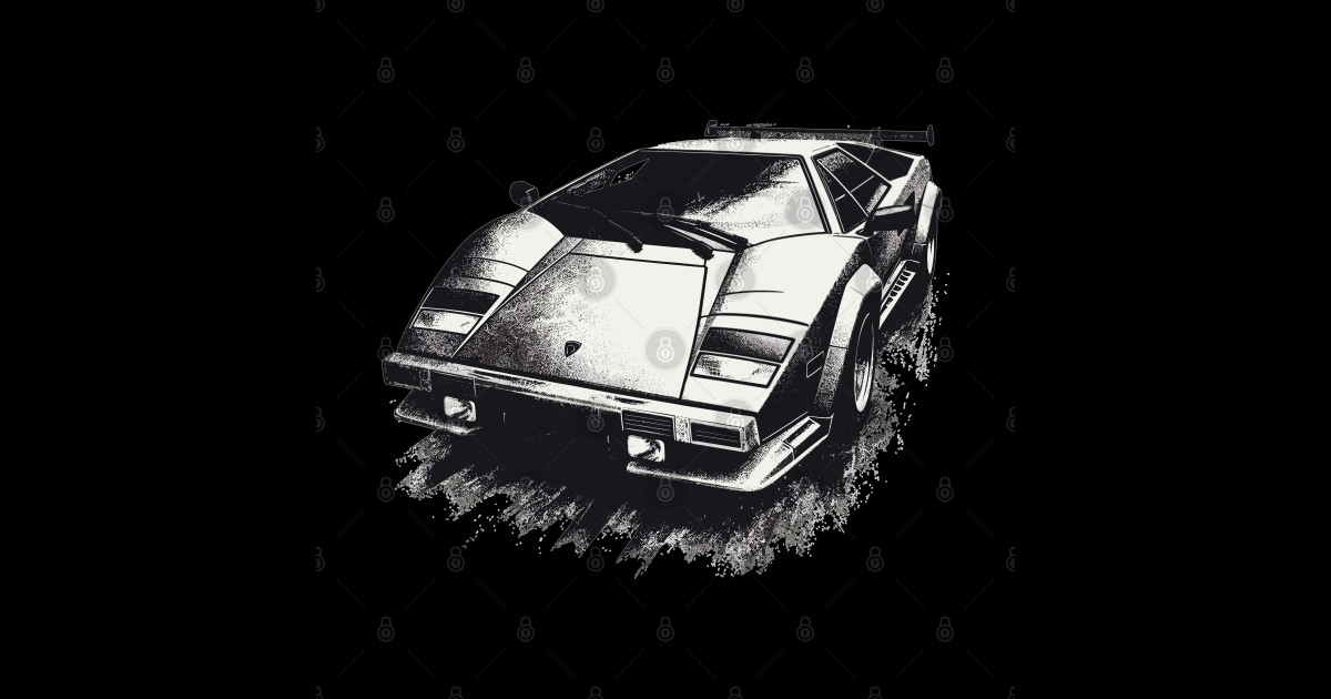 Lamborghini Countach - Lamborghini Countach - Sticker | TeePublic
