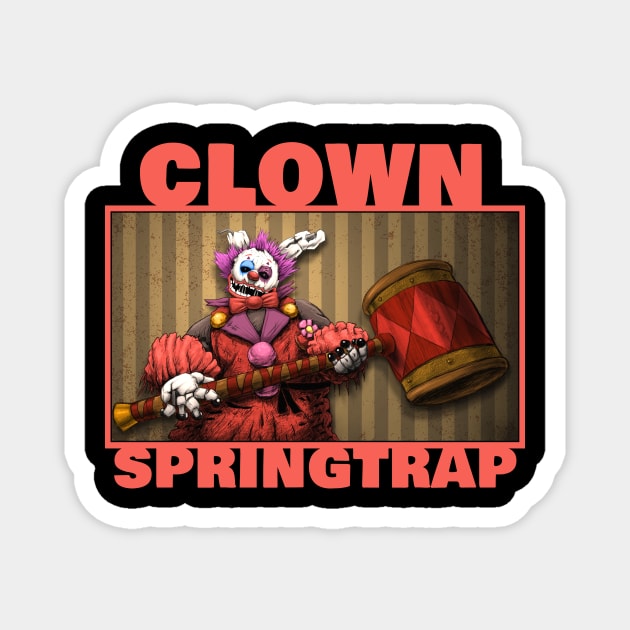FNAF Clown Springtrap - Five Nights At Freddys - Magnet | TeePublic