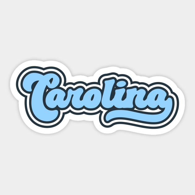 Retro Carolina Script // North Carolina - Vintage North Carolina ...