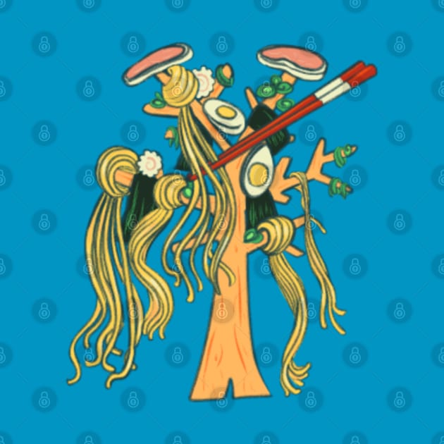 The ramen tree - Ramen Noodles - T-Shirt | TeePublic