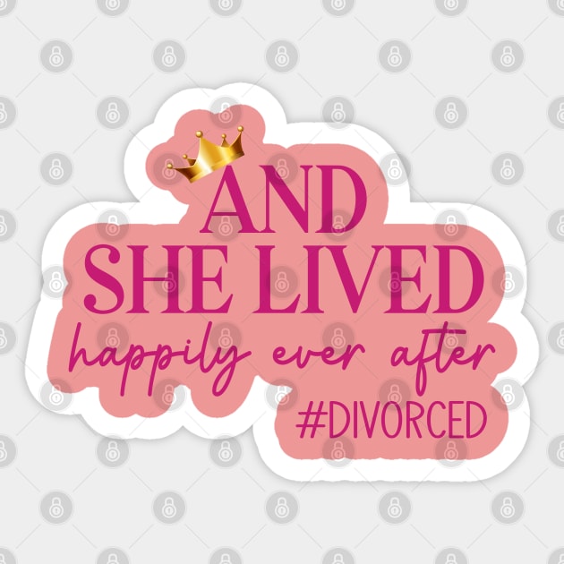 Divorced Theme - Divorce T Design - Sticker | TeePublic