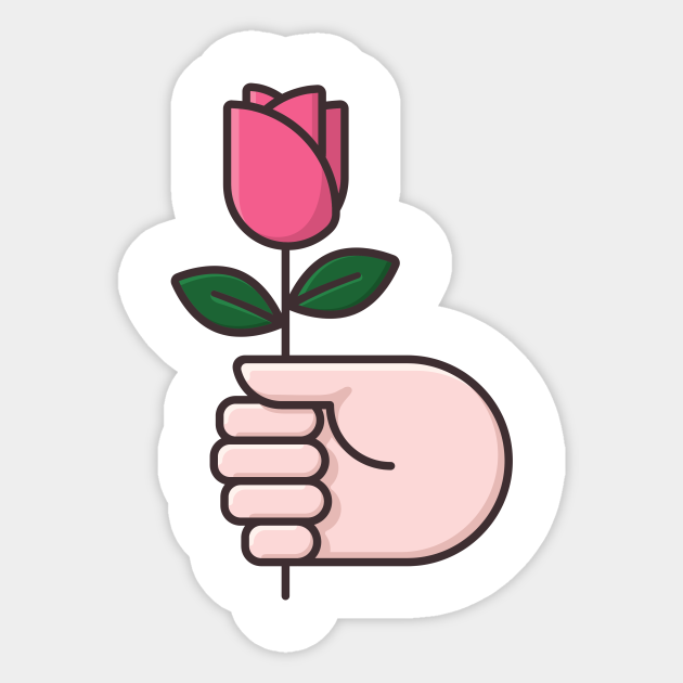 Give a flower Sticker Paper & Party Supplies Stickers, Labels & Tags ...