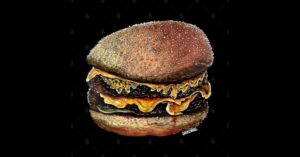 The Cheeseburger - Cheeseburger - Sticker | TeePublic