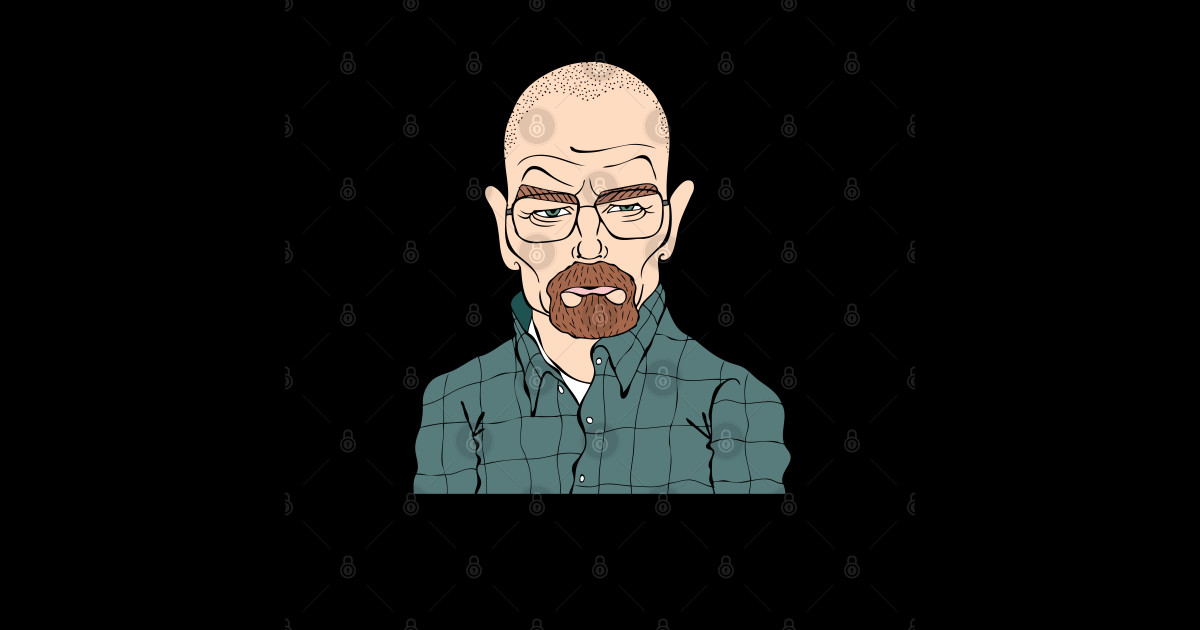 WALTER WHITE BREAKING BAD FAN ART - Breaking Bad Walter White - Sticker ...