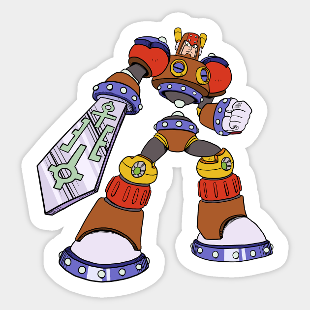 SWORDMAN - Megaman - Sticker | TeePublic