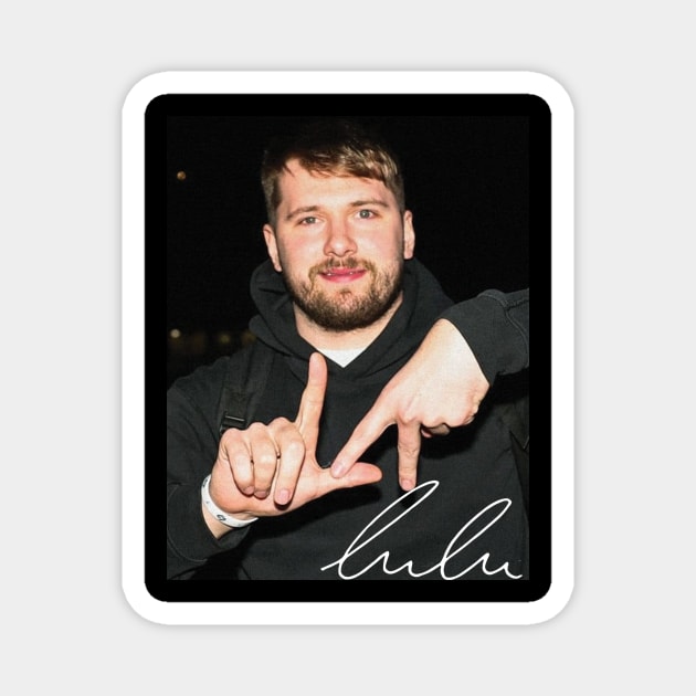 Luka Doncic Hand Sign LA - Luka Doncic - Magnet | TeePublic