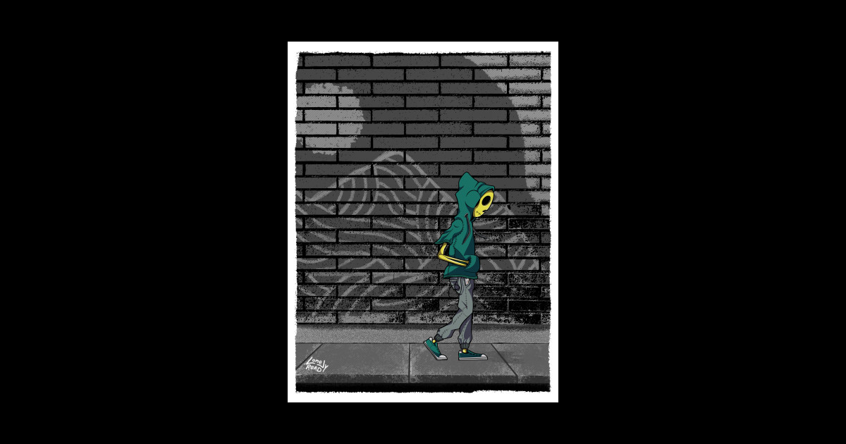 Lonely Road Mural - Graffiti Art - Posters and Art Prints | TeePublic