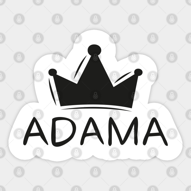 Adama name, Sticker design. - Adama - Sticker | TeePublic