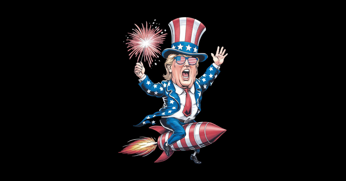 Donald TRUMP 2025 Happy 4th Of July Trump American - Donald Trump 2025 ...