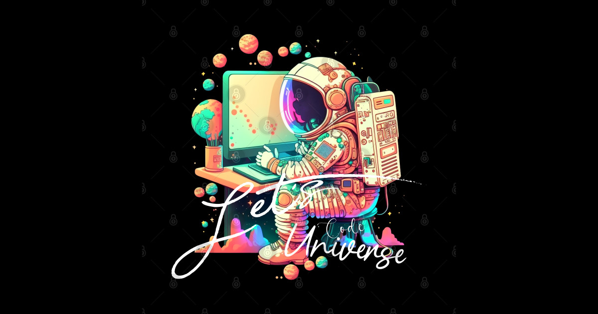 Coding Universe - Coding Universe - Sticker | TeePublic