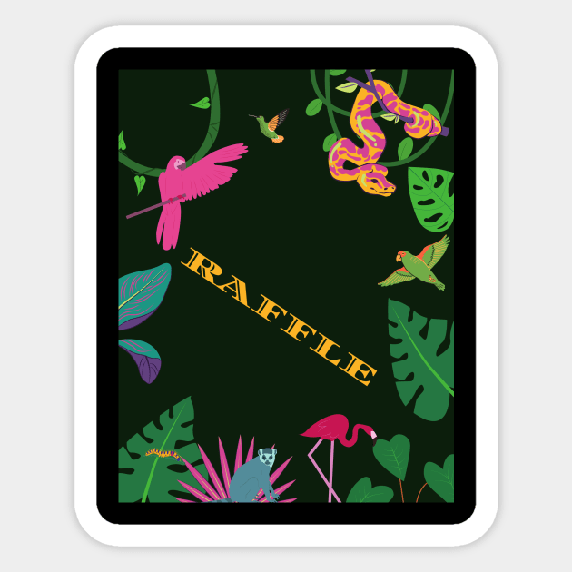 raffle - Raffle - Sticker | TeePublic