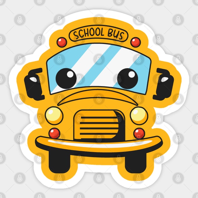 School Bus - Back To School - Sticker | TeePublic
