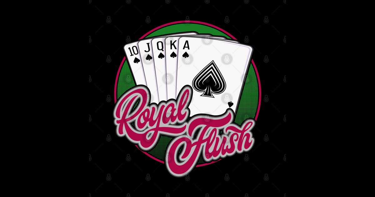 Royal Flush Poker Hand - Royal Flush - Sticker | TeePublic