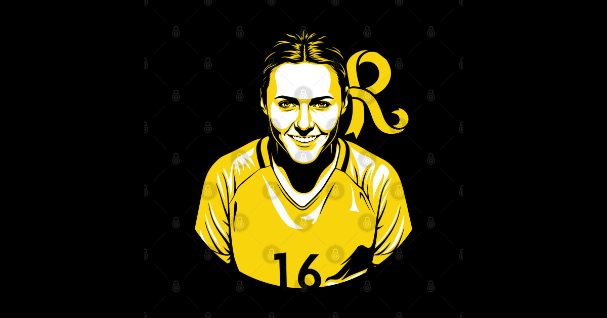 Hayley Raso's ribbon - Hayley Raso - Sticker | TeePublic
