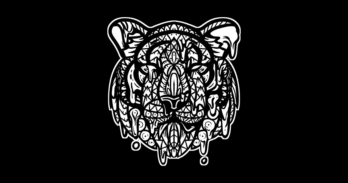 Drippy Tiger - Tiger - Sticker | TeePublic