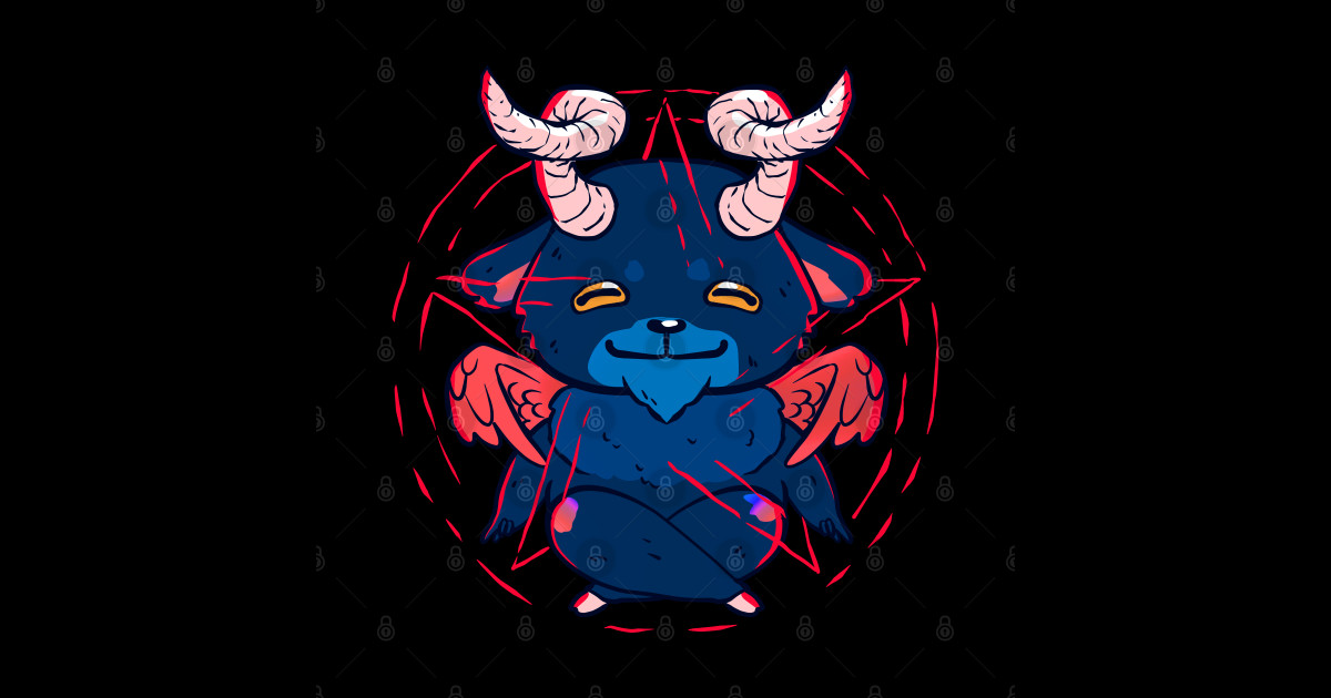 chibi baphomet 003 - Baphomet - Posters and Art Prints | TeePublic