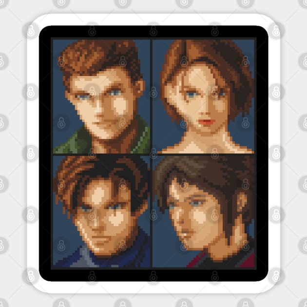 Resident Evil Pixel Art - Resident Evil - Sticker | TeePublic