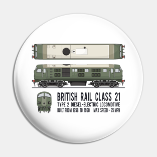 British Rail Class 21 Diagram Pins and Buttons for Sale | TeePublic