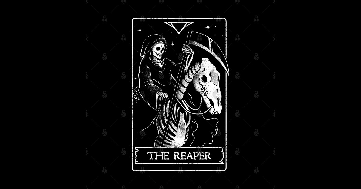 The Reaper - Death Evil Skull Gift - Grim Reaper - Sticker | TeePublic
