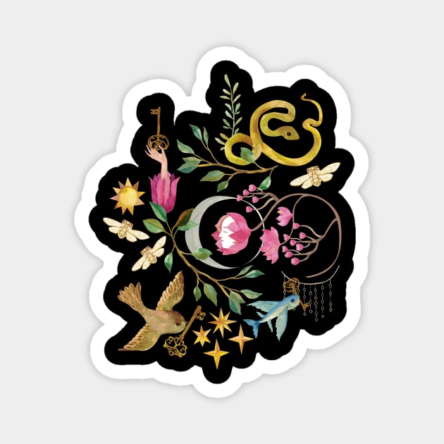 Enchanted Wonderland Magical Mystery Garden - Enchanted - Magnet ...