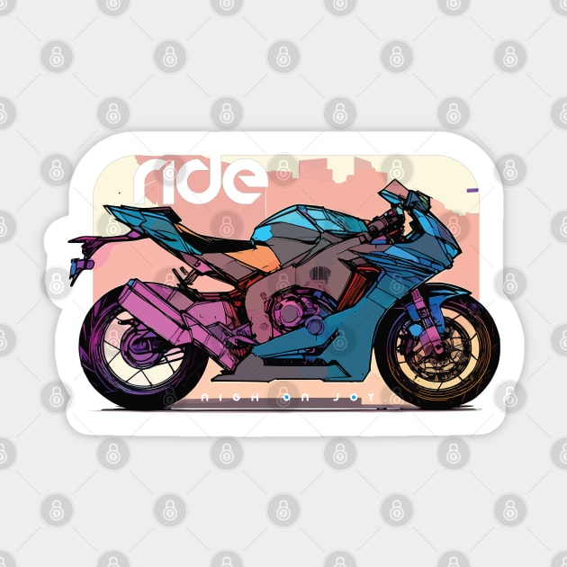 Ride fireblade cyber - Honda Fireblade - Sticker | TeePublic
