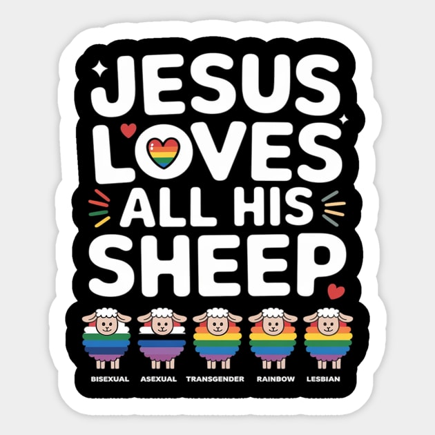 Jesus Loves All His Sheep LGBT Christian Jesus - Christian Jesus ...