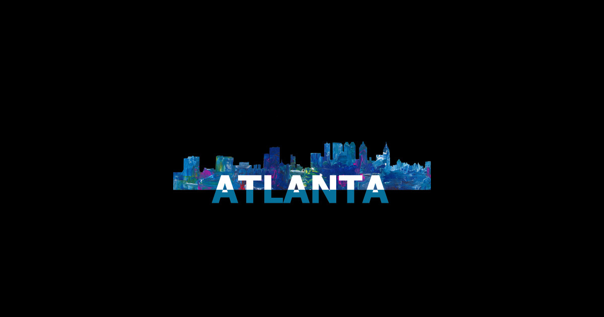 Atlanta Skyline - Atlanta - Sticker | TeePublic
