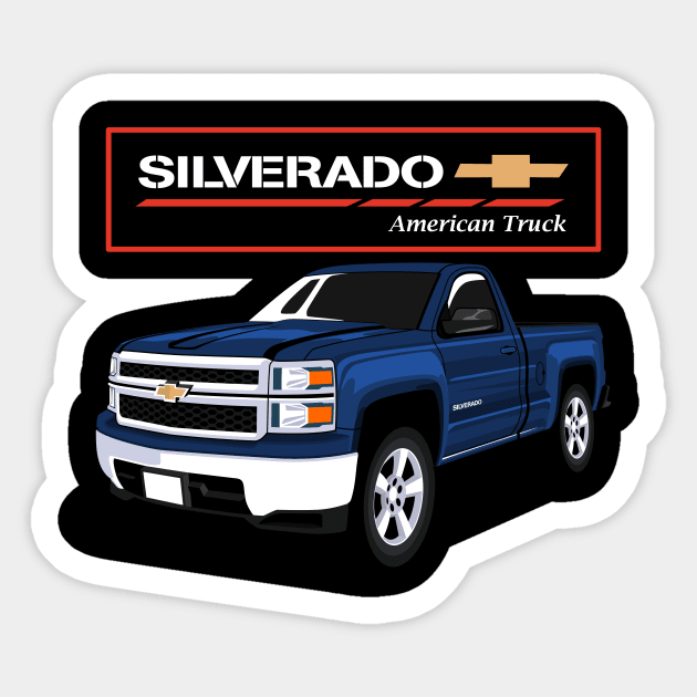 Silverado American Truck - Silverado - Sticker | TeePublic