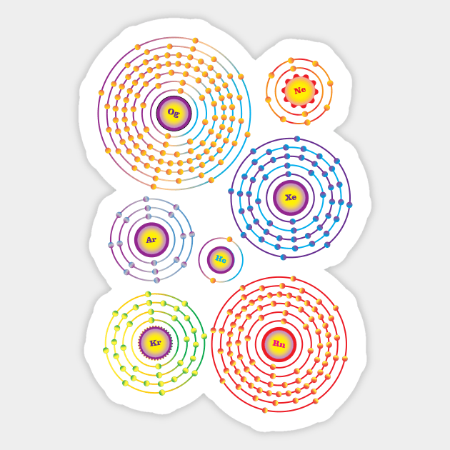 Noble Gases - Storistir - Sticker | TeePublic