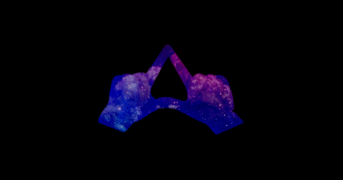 Tri Delta Hands Sign (Astro) - Delta - Sticker | TeePublic
