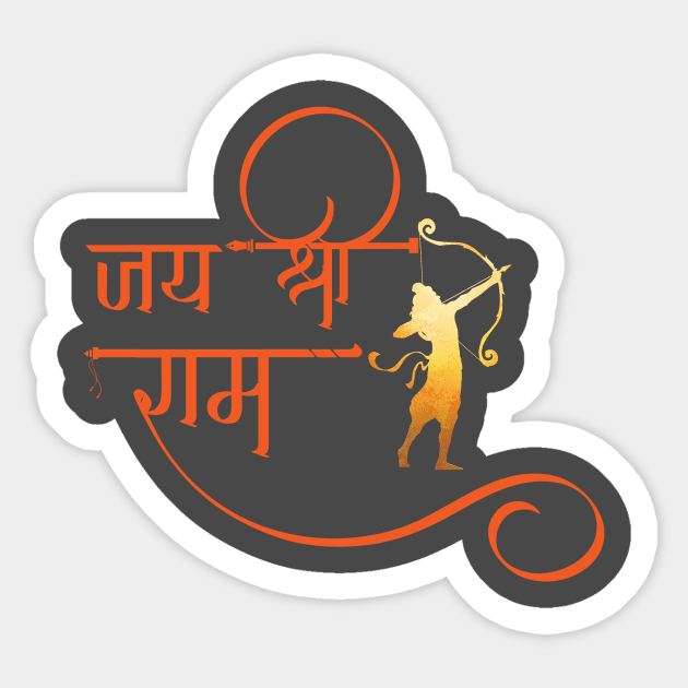 Jai shree Ram - Ram - Sticker | TeePublic