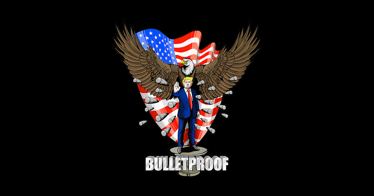 Bulletproof Trump 2024, Trump 2024 Merica Election, USA flag Premium ...