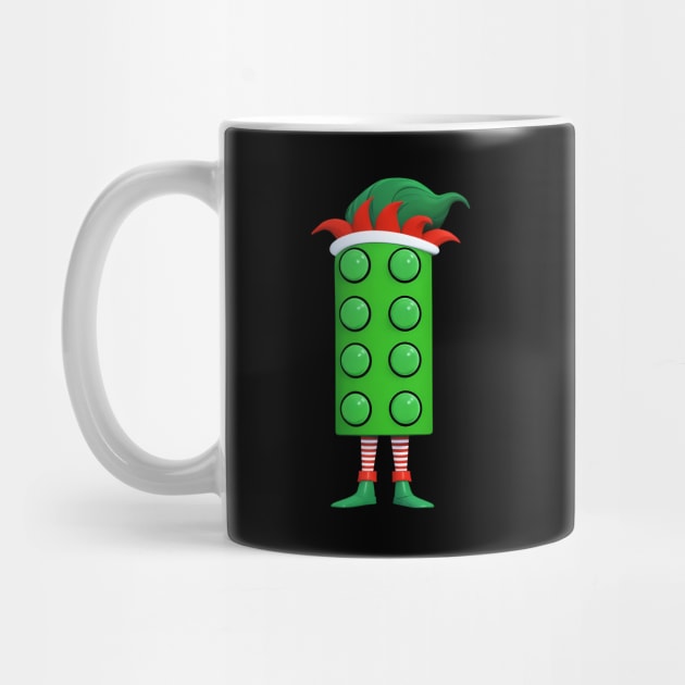 Elf Block Brick Building Master Builder - Christmas Elf - Mug | TeePublic