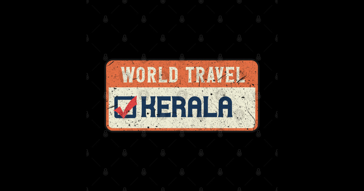 kerala world travel - Kerala - Sticker | TeePublic