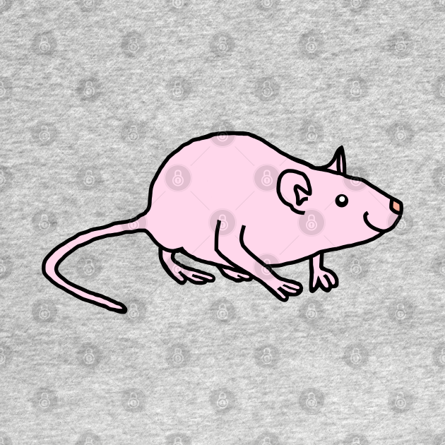 Pink Rat - Pink - T-Shirt | TeePublic