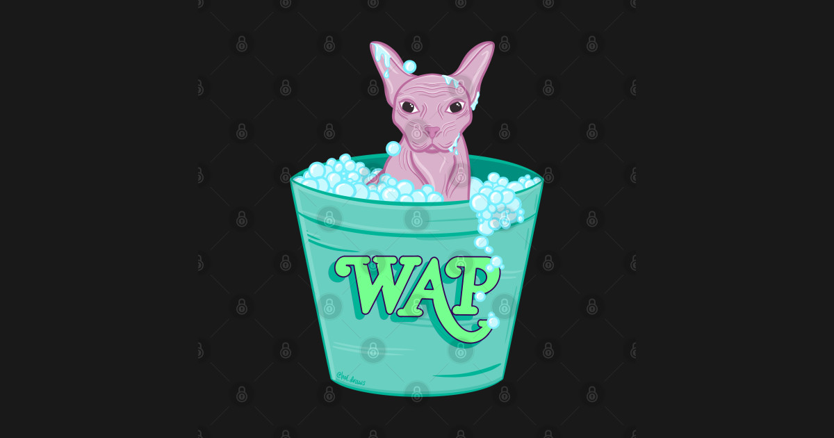 WAP Hairless Cat Cardi B - Wap - T-Shirt | TeePublic