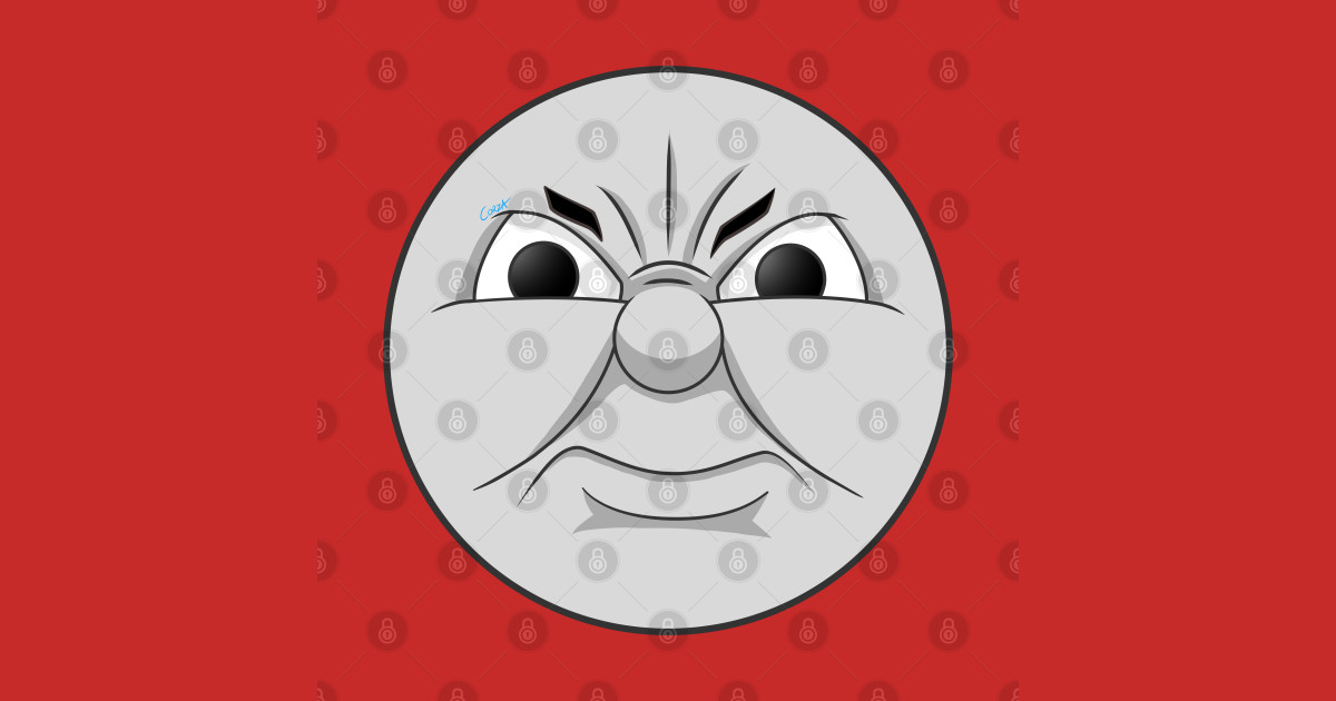 James angry face - Thomas Tank Engine - Tapestry | TeePublic