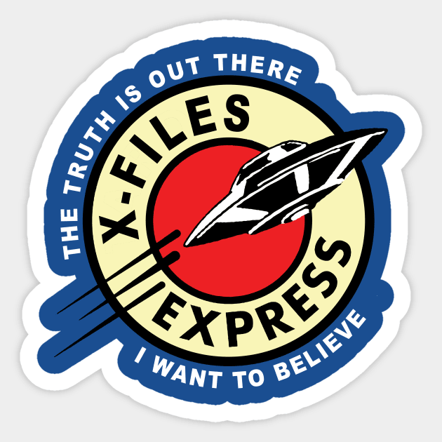 X-Files Express - X Files - Sticker | TeePublic