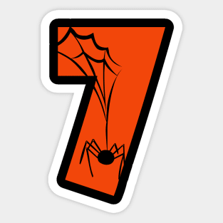 Number 7 Costume Stickers for Sale | TeePublic