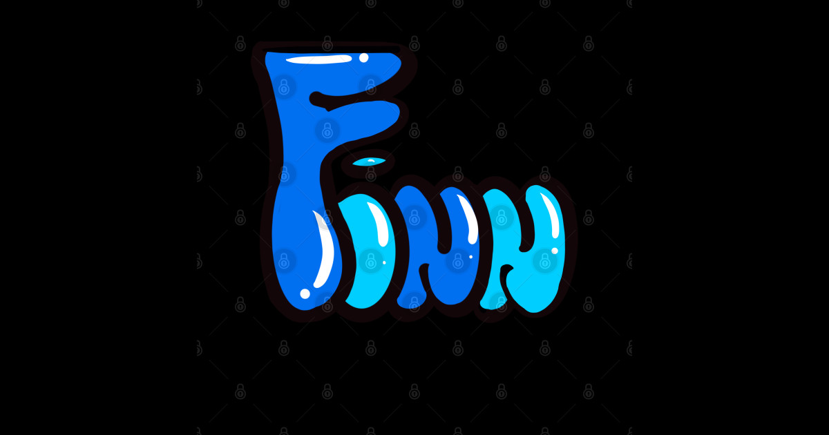 Finn name in blue bubble letters graffiti calligraphy Top 10 best ...